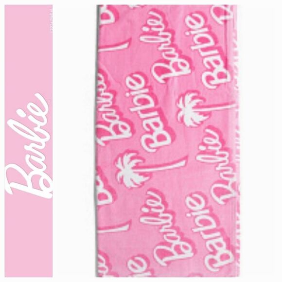 Barbie | Bath | Barbie Signature Logo Palm Tree Oversized Beach Towel ...